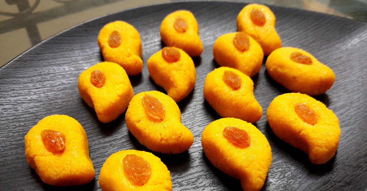 পাকা আমের ভাপা সন্দেশ